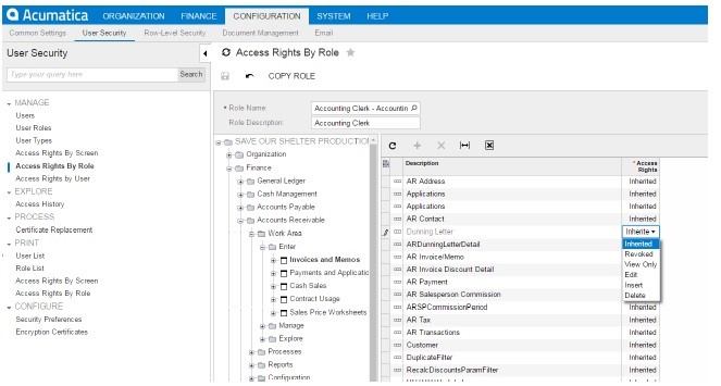 How to Set User Security and Access Rights in Acumatica Cloud ERP