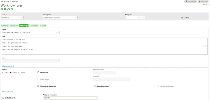 Sage X3 Workflows: How to Email Reports and Notifications Automatically